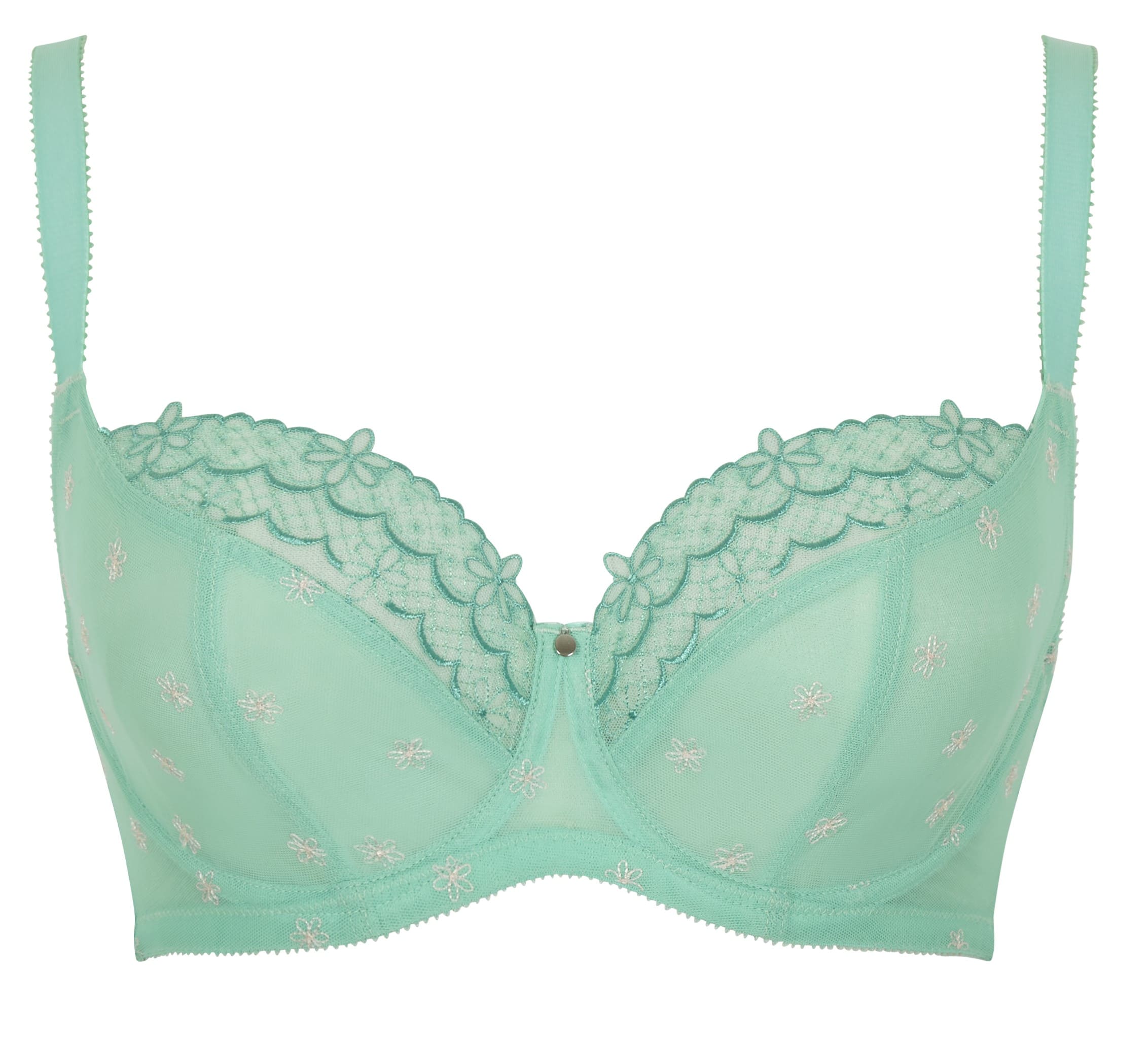 Non-padded Balconnet Bra Blossom Jade