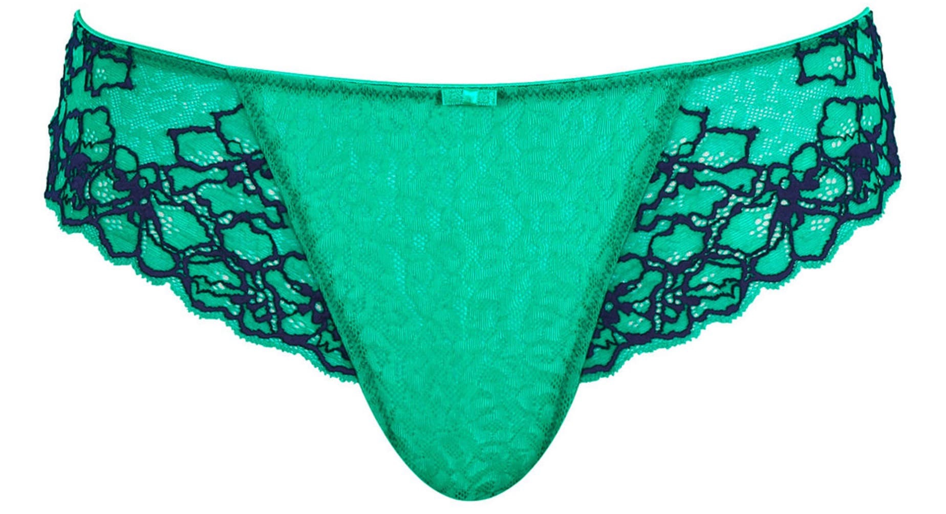 Cueca Brasileira Rendada Envy Emerald Leopard