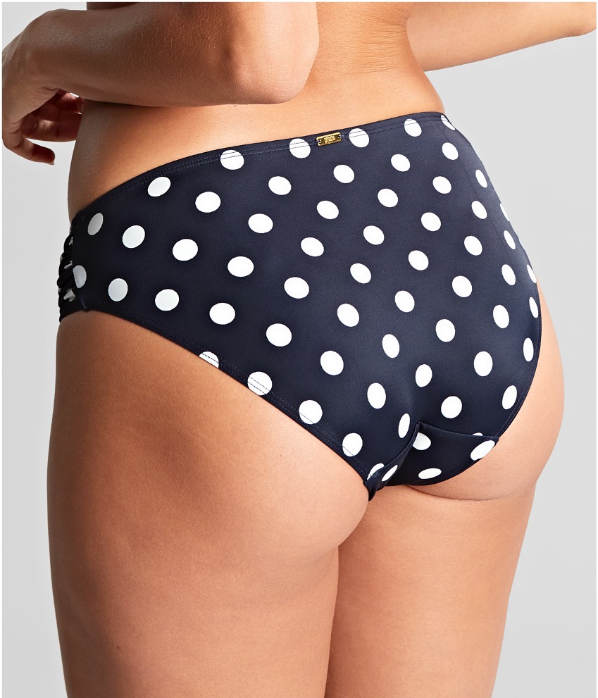 Anya Riva Spot Navy Classic Brief With Ruffles