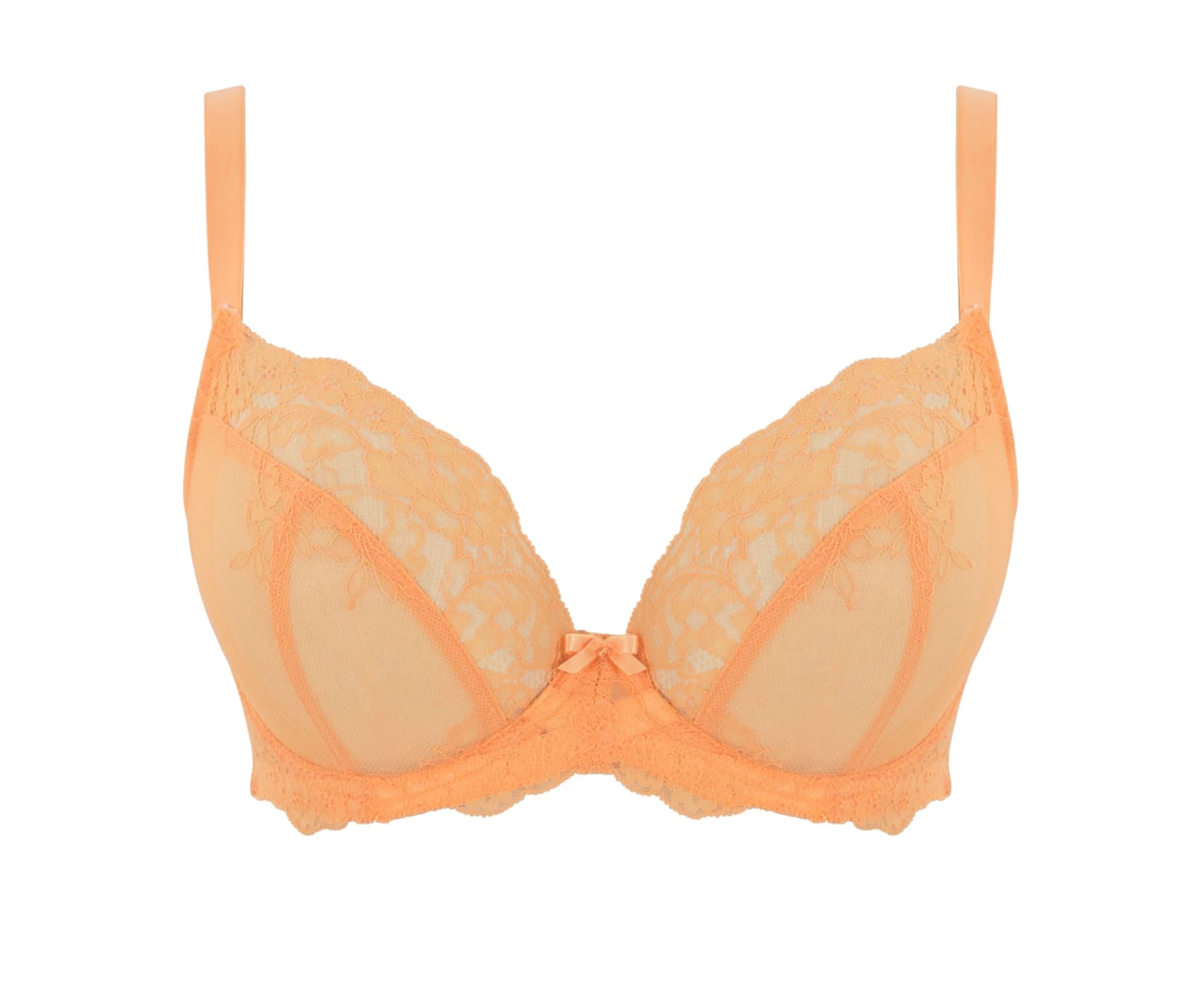 Ana Plunge Peach Melba Lace Soft Cup Bra