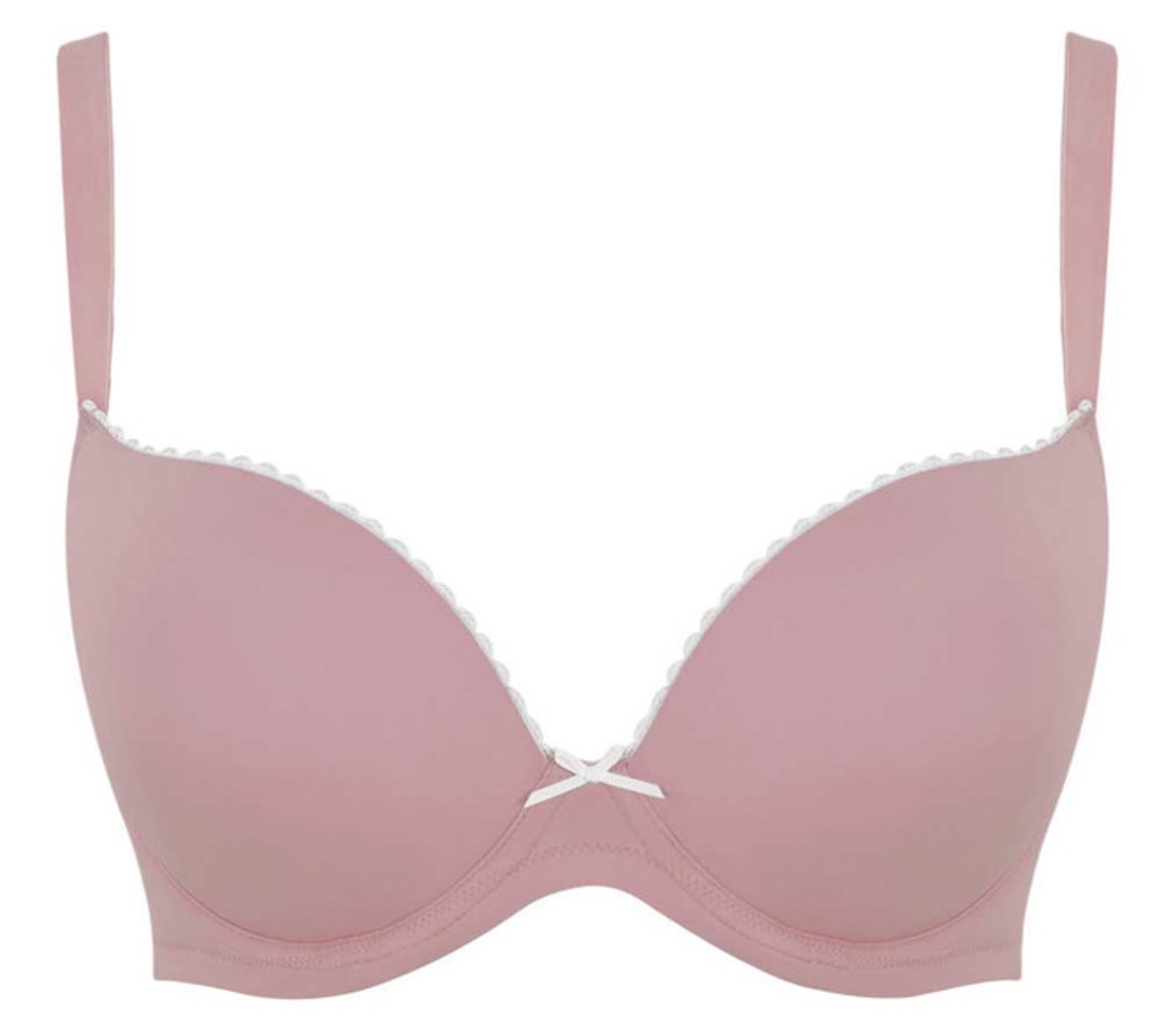 Moulded Cup Plunge Bra Faith Mauve