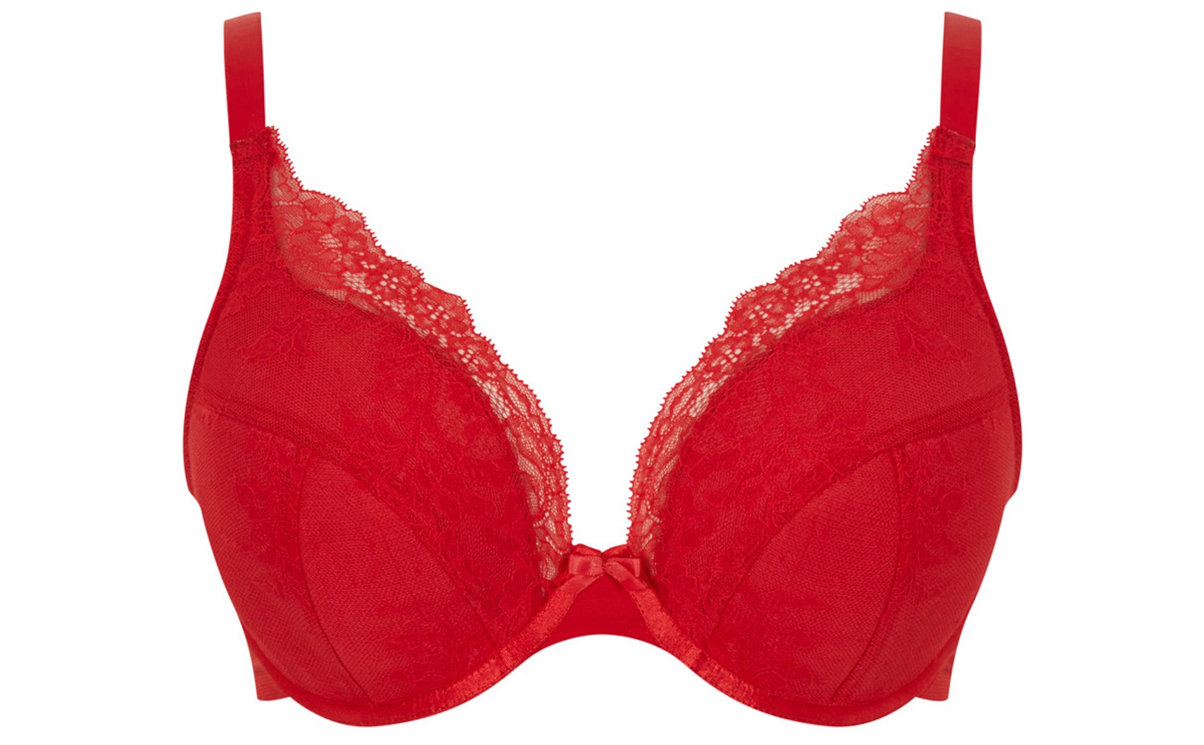 Soutien Decotado Rendado Ana Salsa Red