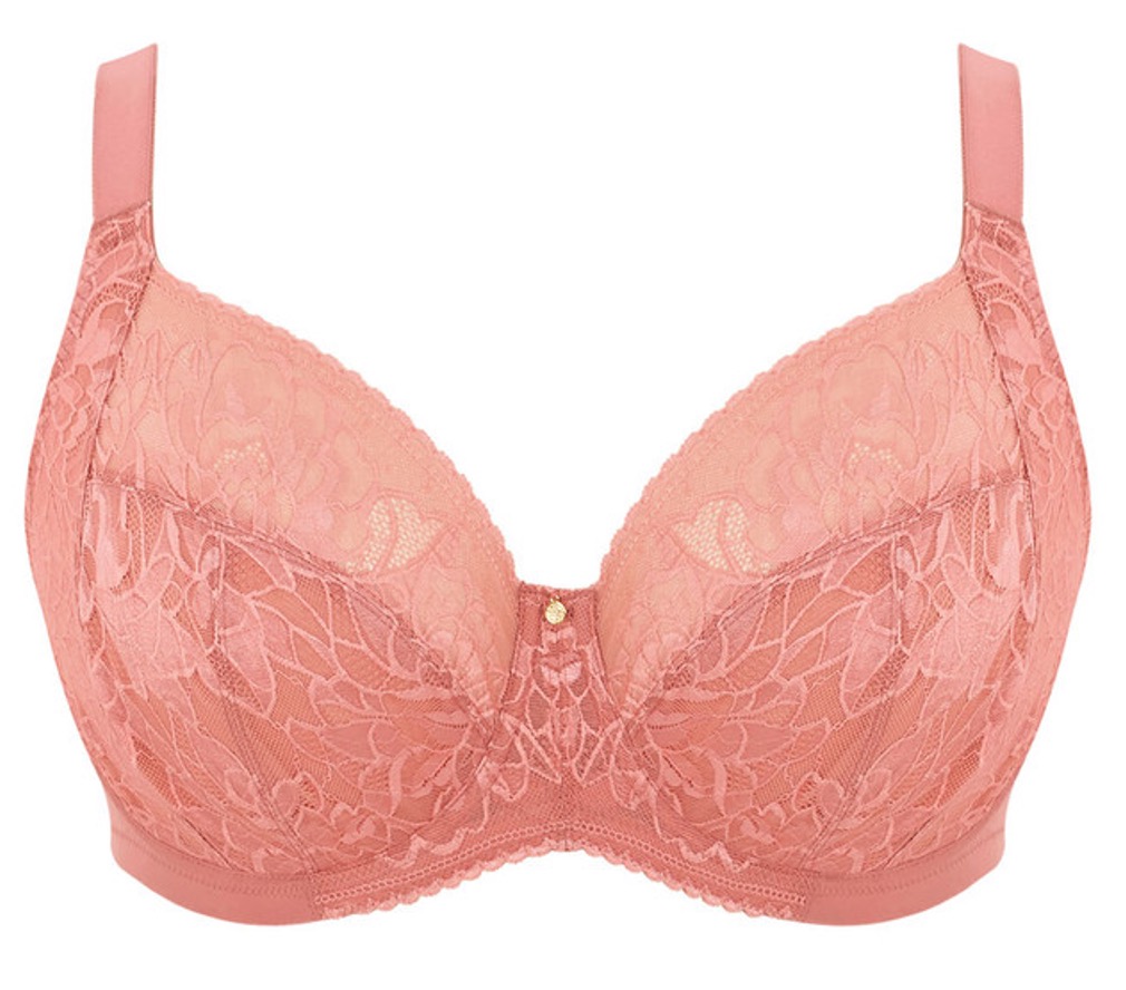 Non-Padded Full Cup Bra With Lace Dream Rose Pink