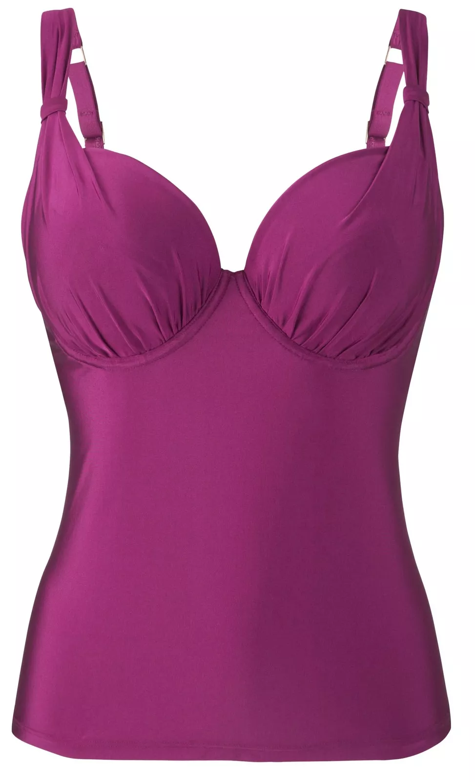 Halle Cranberry Plunge Tankini