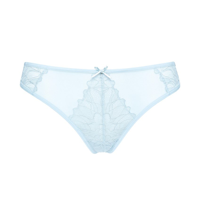 Medium Waist Lace Thong Aura Sky Blue