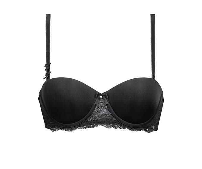 Agio Black Strapless Bra