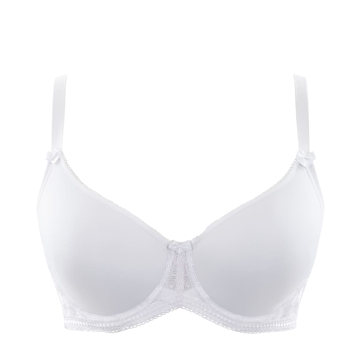 Cari White Moulded Cup Balconnet Bra