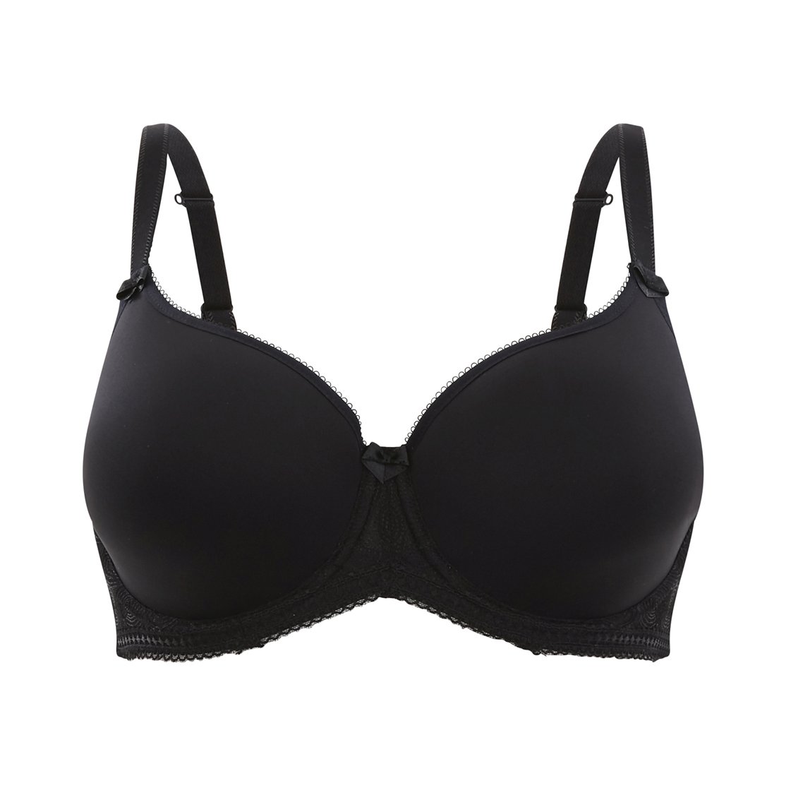 Cari Black Moulded Cup Balconnet Bra