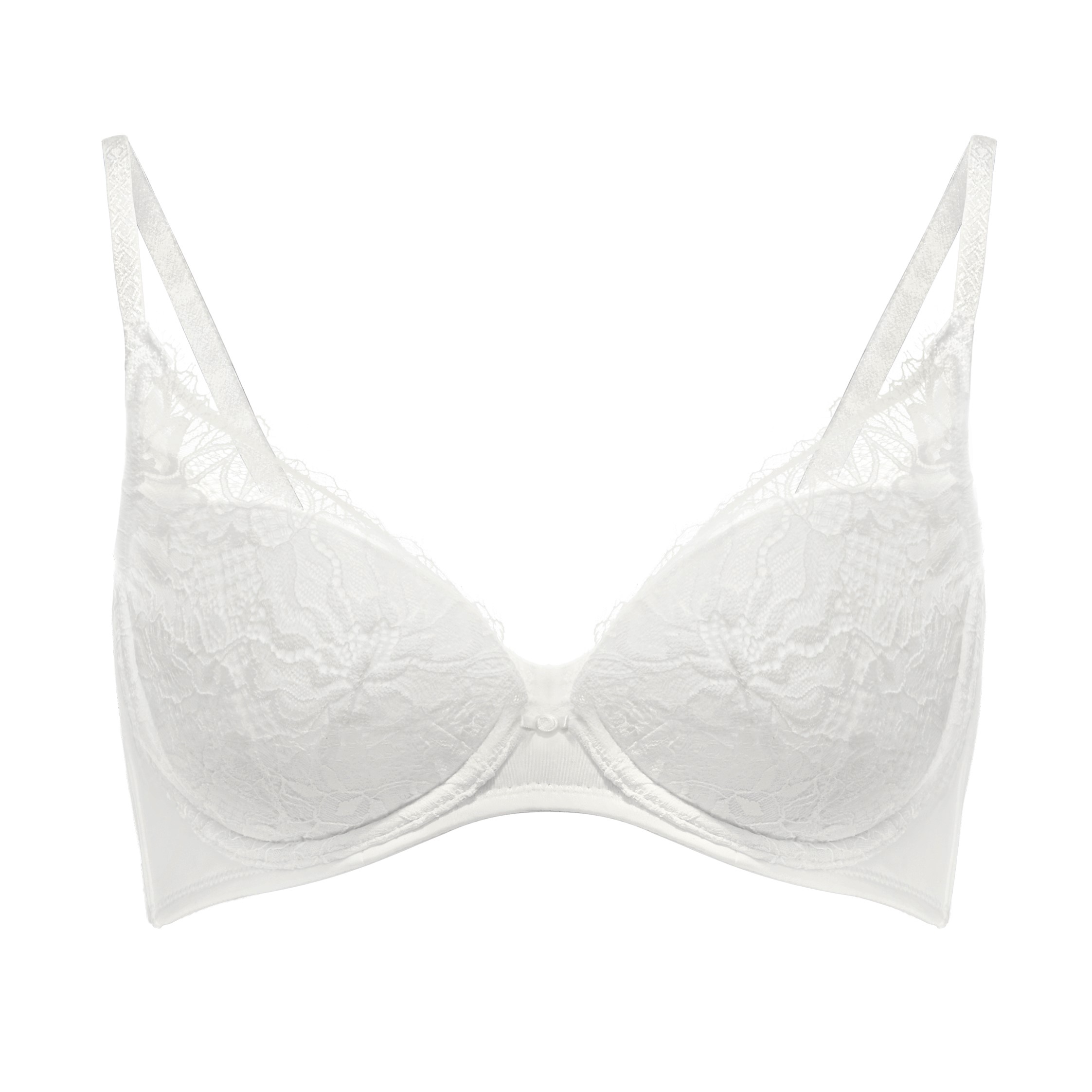 Plunge Bra with Removable Push Up Pocket Up Ecru